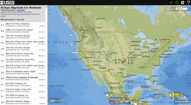 Real Time Earthquake Data Mapping Activity – Middle School Science Blog