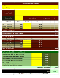 Chocolate Chip Cookie Mining Simulation – Middle School Science Lessons