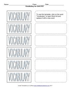 Vocabulary Bundle – Google Draw Template for Cut & Paste Activities ...