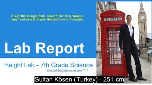 Heights Lab – How tall is the average 7th grader? – Middle School ...